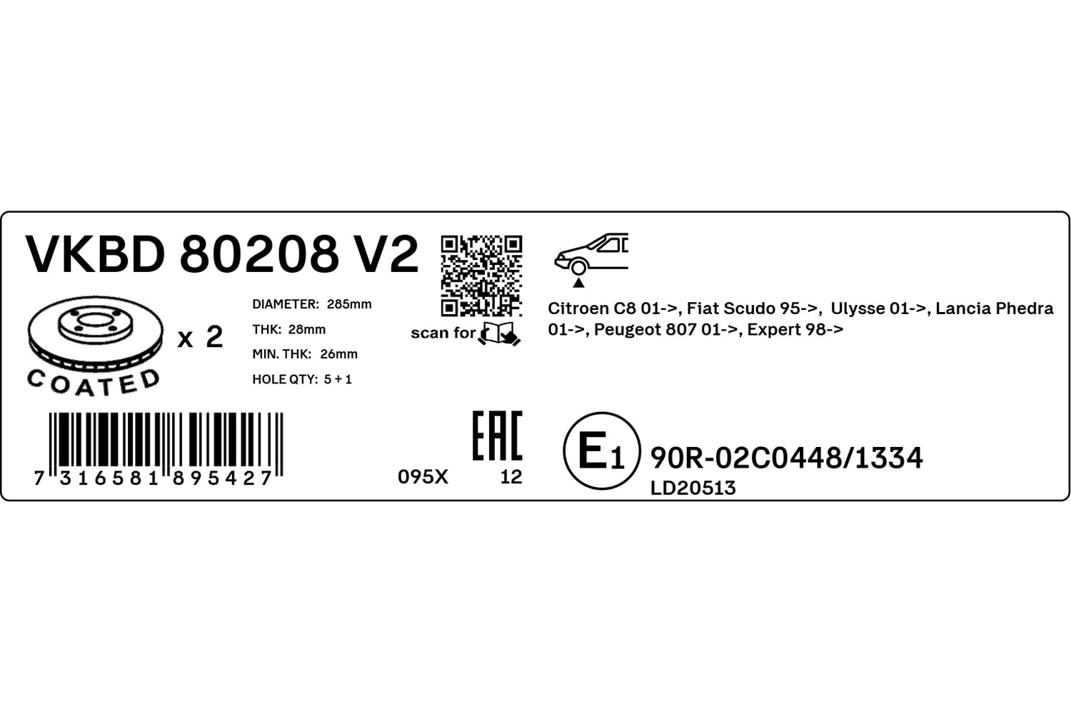 SKF Automotive | Precise parts available globally-VKBD80208V2