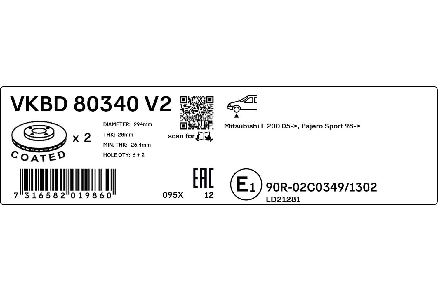 SKF Automotive | Precise parts available globally-VKBD80340V2
