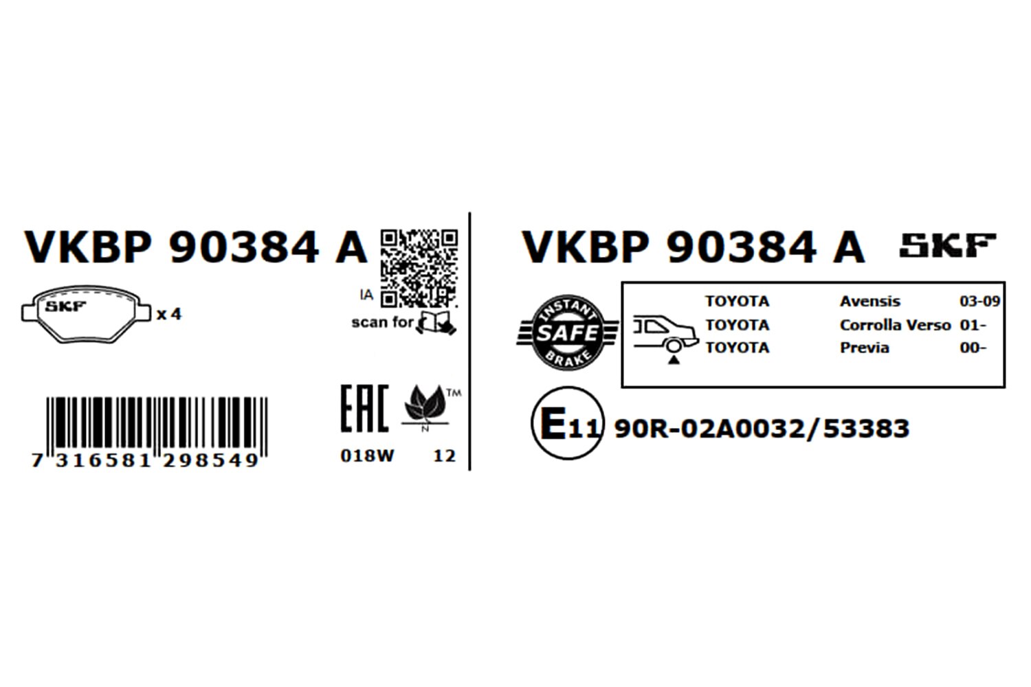 SKF Automotive | Precise parts available globally-VKBP90384A