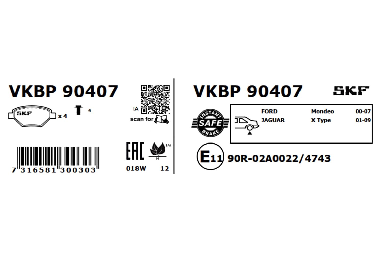 SKF Automotive | Precise parts available globally-VKBP90407