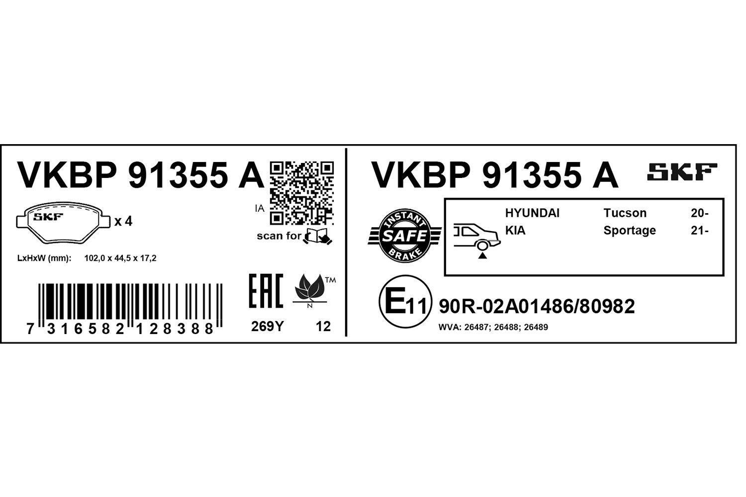 SKF Automotive | Pezzi e ricambi disponibili in tutto il mondo-VKBP91355A