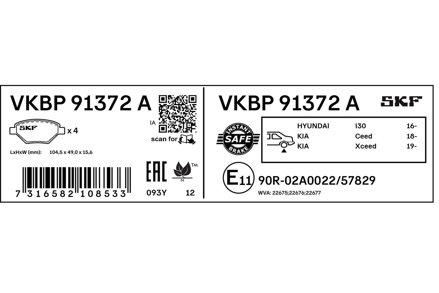 SKF Automotive | Precise parts available globally-VKBP91372A
